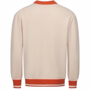 OXKnit | Sweaters | New Oxknit Mens Retro Cream Multicolor Geometric ...